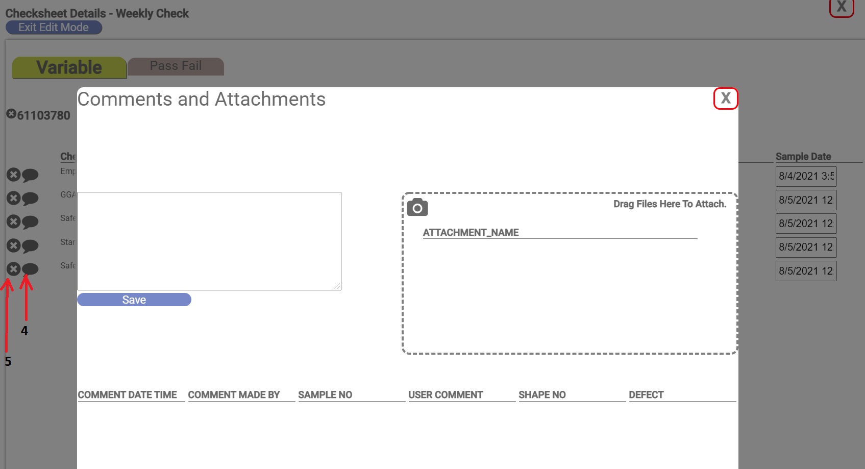 How to edit collected data using check sheet advanced history ...