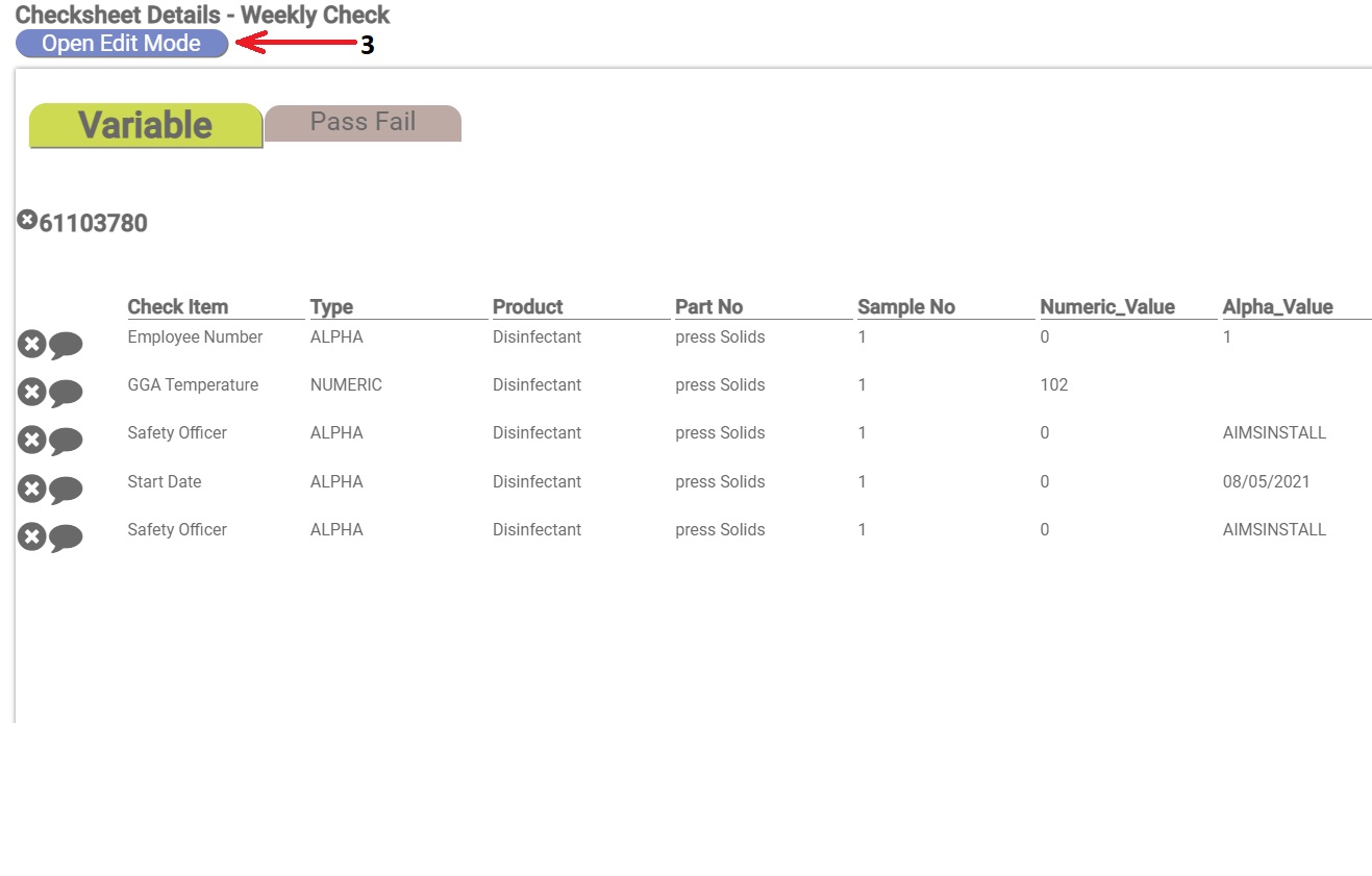 How to edit collected data using check sheet advanced history ...