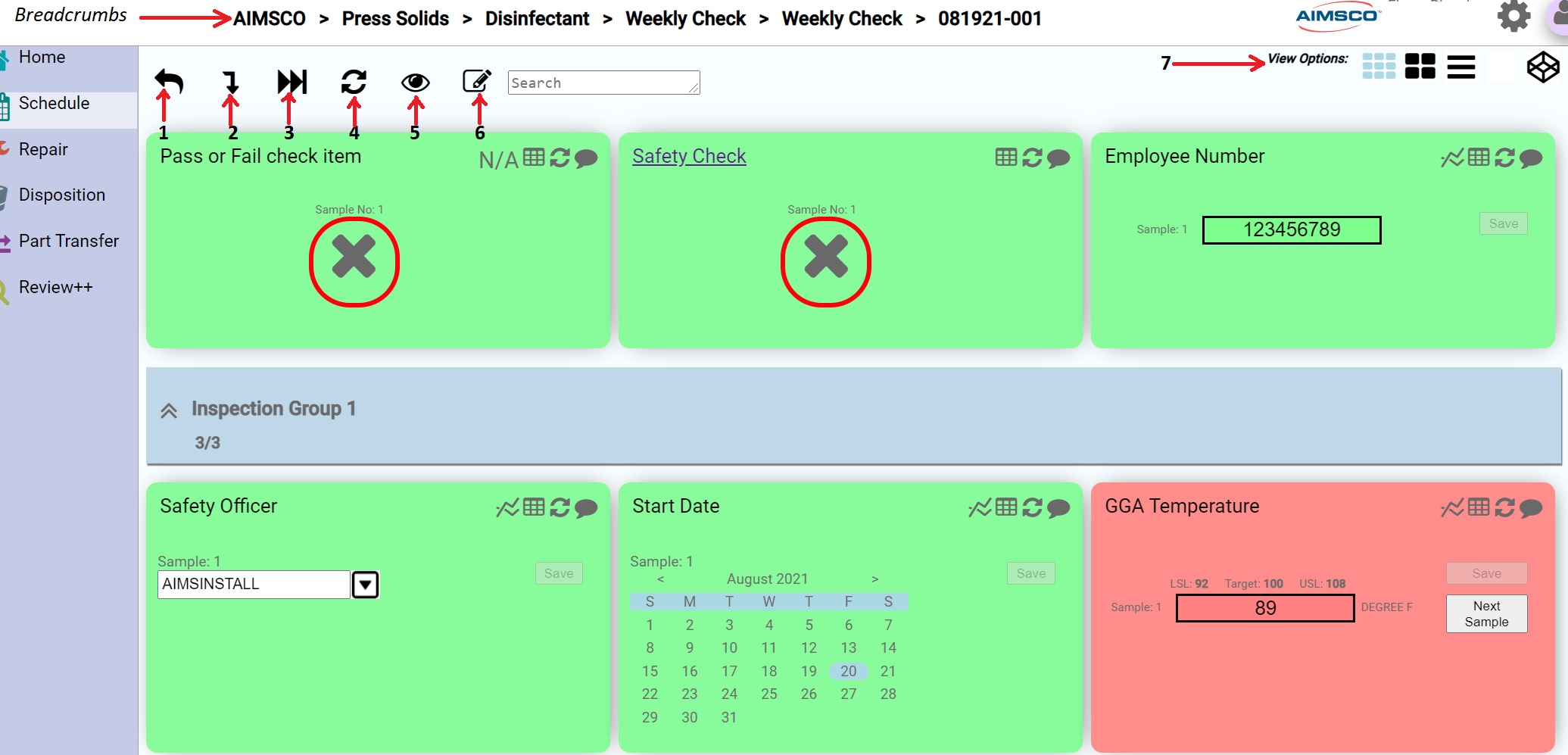 Attributes of a CheckSheet – Enterprise Support Portal